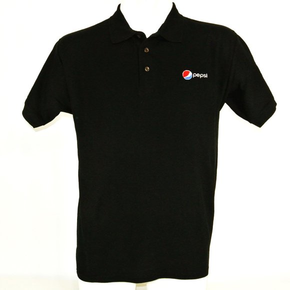 McDonald's | Shirts | Pepsi Employee Uniform Polo Shirt Black New Size ...